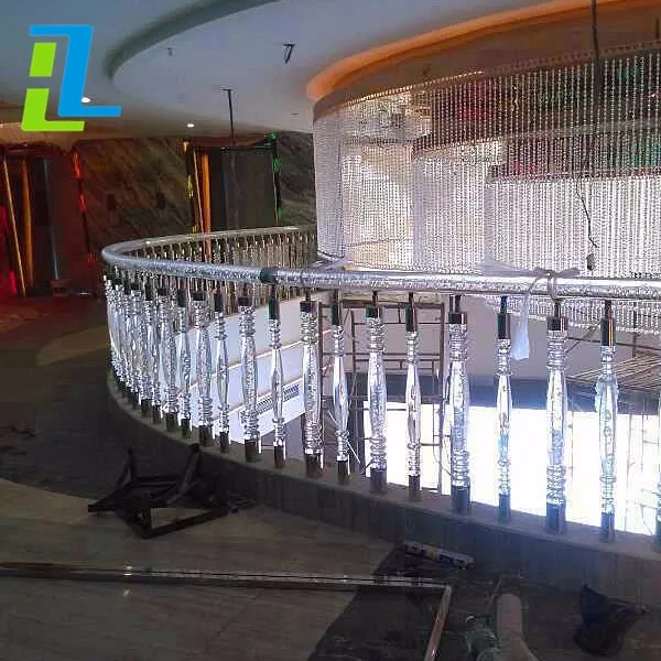 High Transparency Clear Stair Handrail Railings Pillars Stairs Acrylic ...
