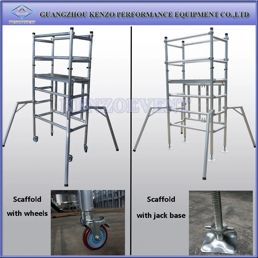 Aluminum Portable Folding Scaffolding Customized Size - Buy Folding ...