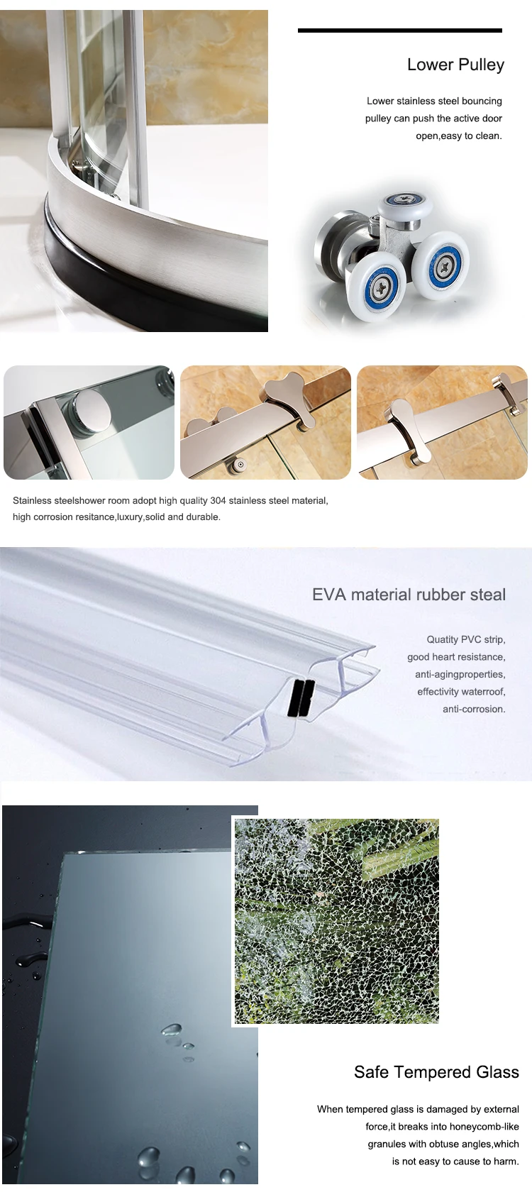 Factory Customized Bathroom Luxury Shower Cabin - Buy Luxury Shower ...