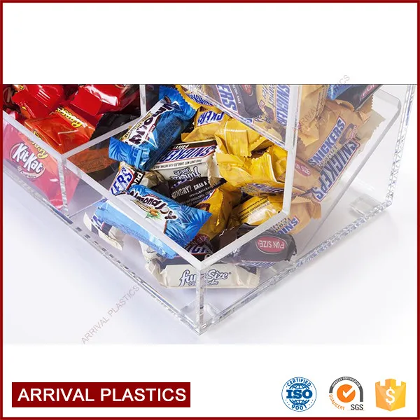 Candy Divider Bin Clear Acrylic Plastic Candy Bar Containers - Buy ...