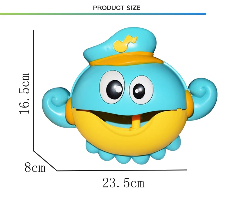 Baby Custom Eco Friendly Octopus Blowing Set Automatic Bubble Maker ...
