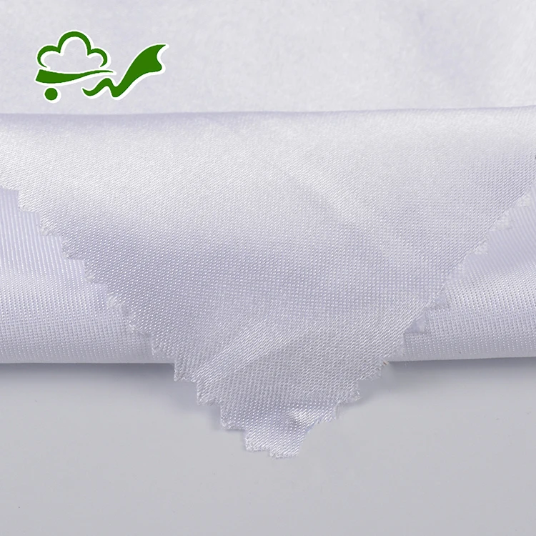 Europe plain dyed bleach white 100 polyester satin coffin lining Fabric ...