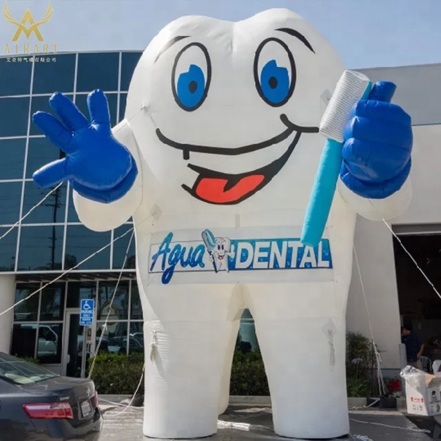 Cute Toothpaste Advertising Inflatable Tooth Large Teeth Inflatable ...