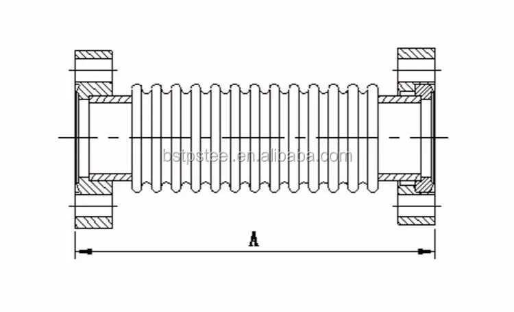 Conflat Cf Flange Stainless Steel Flexible Vacuum Bellows Cf16 Cf35 ...