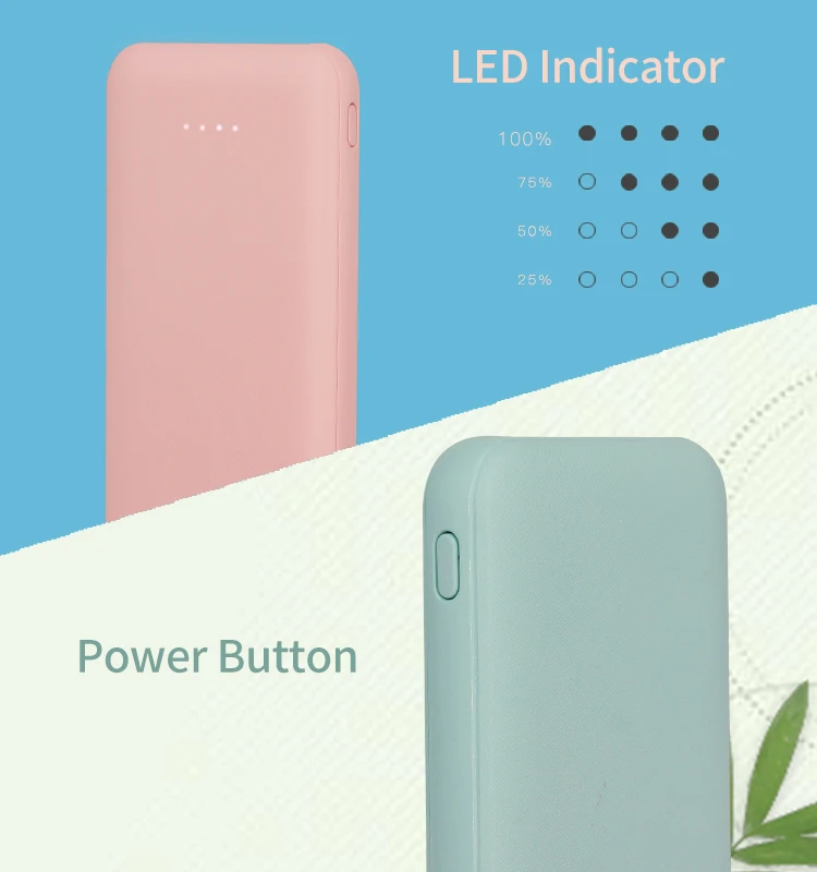 New Model Smart Wallet Small Size Powerbanks 5000mah Portable Battery ...