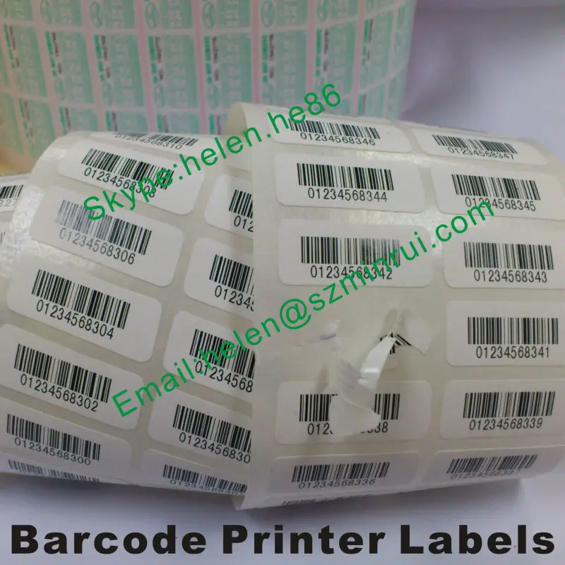 Custom Barcode Printer - Destructible Security Labels
