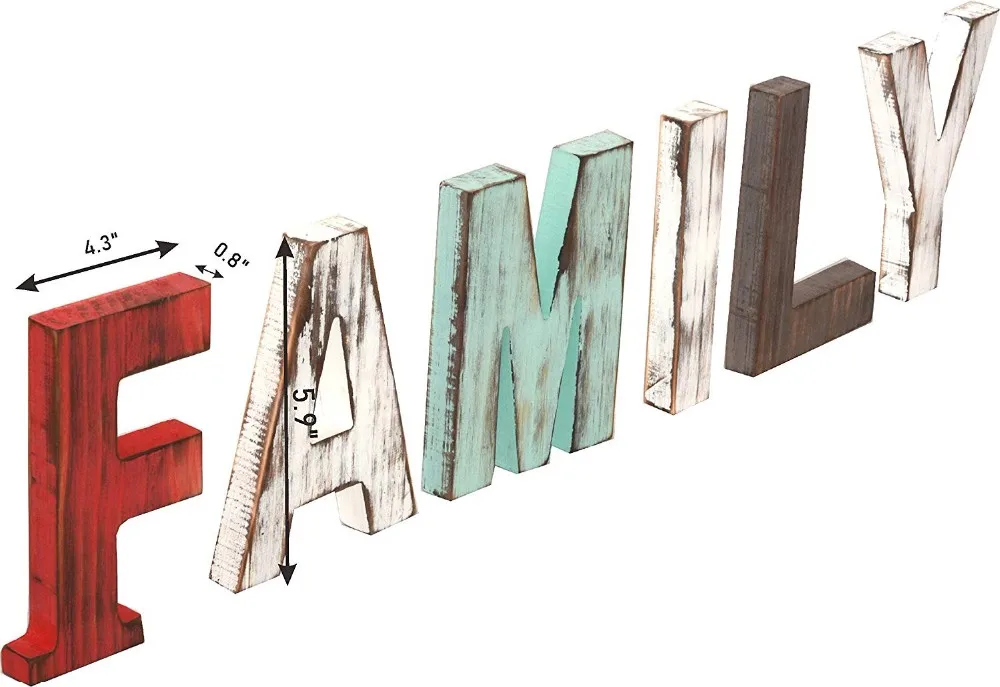 Rustic Wood Word Signs Home Decor - Buy Nice Home Decor Butterfly For ...