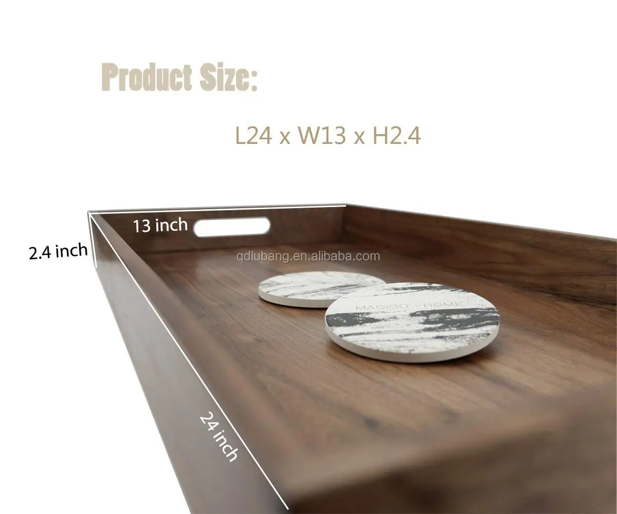 Extra Large Fsc Natural Handmade Rectangular Walnut Wooden Ottoman ...