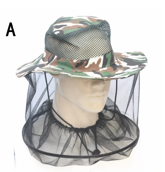 Hn03 Camouflage Mosquito Helmet,Outdoor Ventilation,Beekeeping Cap ...