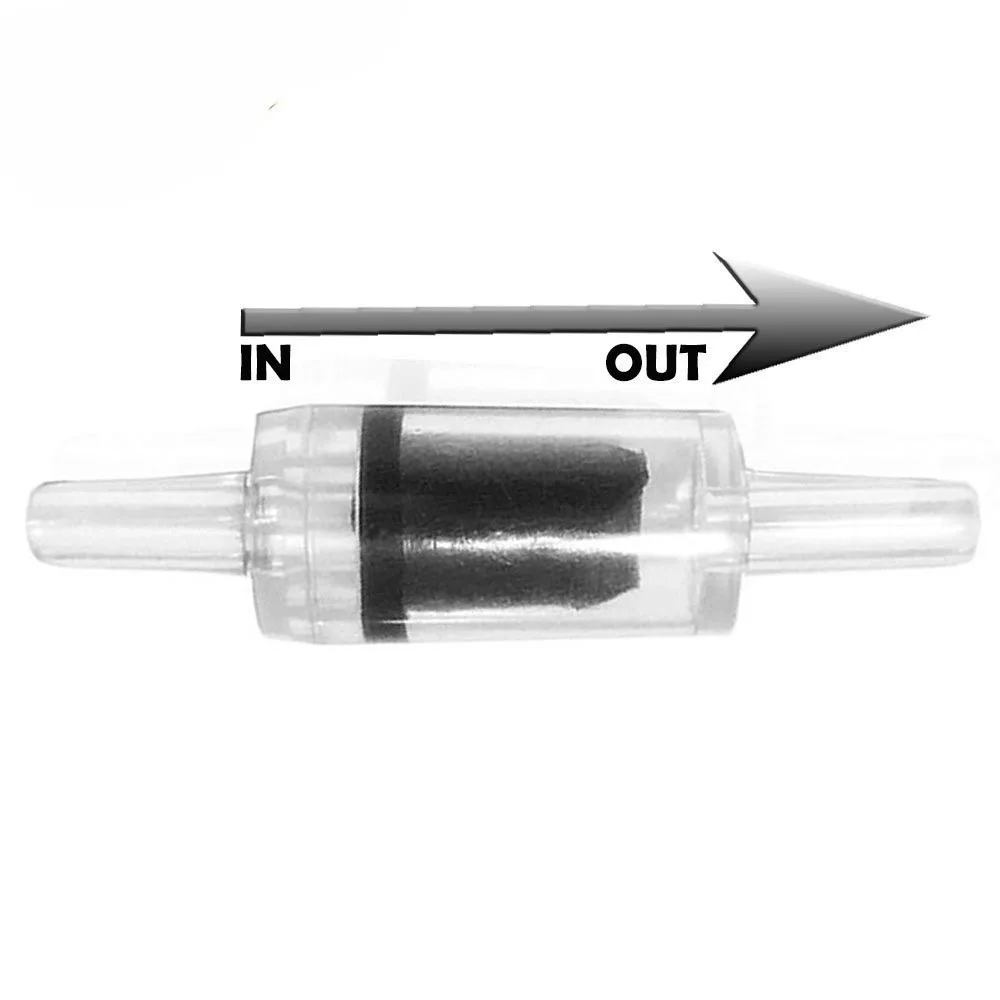 Fish Tank Aquarium Black Clear Plastic One Way Check Valves