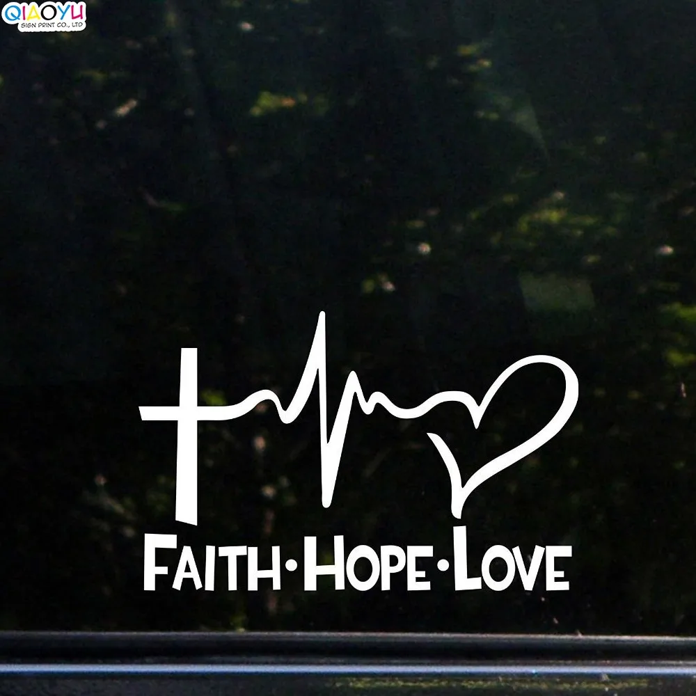 Hot Sale Faith Hope Love Vinyl Window Decal Sticker For Car Decoration ...