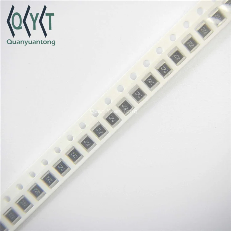 1/4 W 1210 2.2k Ohm 5% 222 Smd Thick Film Resistors - Buy 1/4 W 100k 1% ...