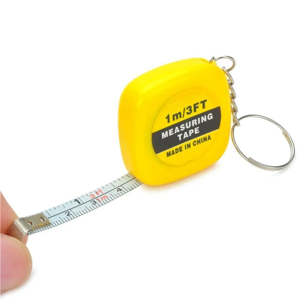 Retractable Tape Measure Vinyl Ruler Keychain 100cm 3ft Weight Medical ...