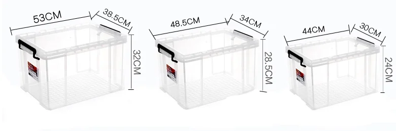 Wholesale Durable Multi Purpose 5l-130l Transparent Stackable Plastic ...