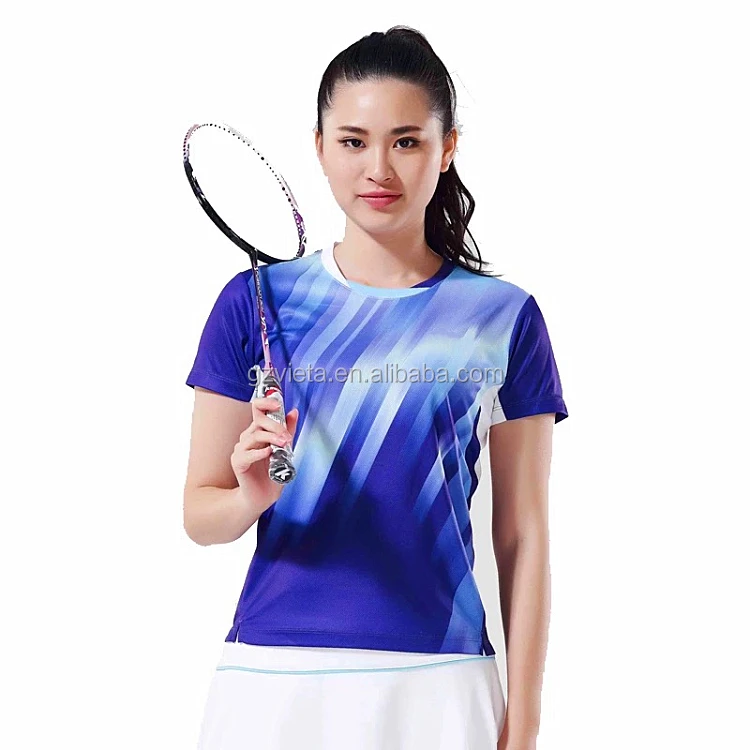 Custom Sublimation Printed Latest Badminton Jersey Design Uniforms ...
