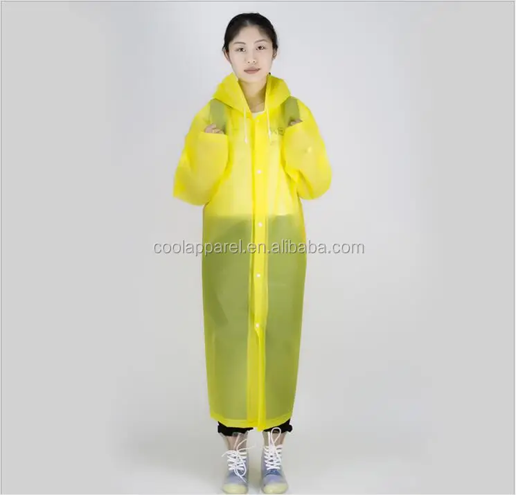 High Quality Rain Coat Poncho Customized Logo Printed Long Reusable Pla Pvc Eva Pu Pe Waterproof ...