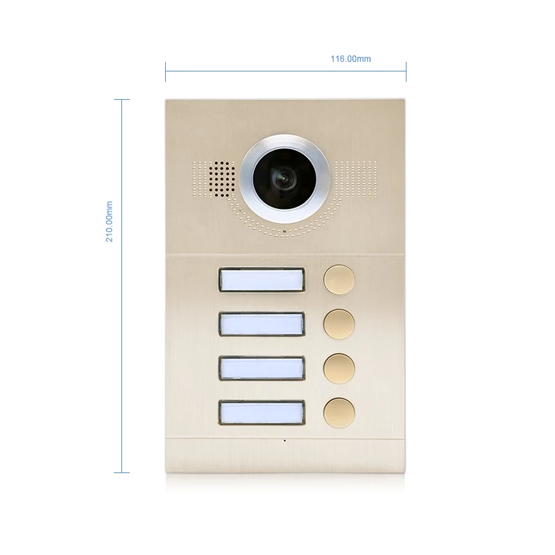 Multi Apartments Building Video Doorbell For 4 Flats Islam Door Bell ...