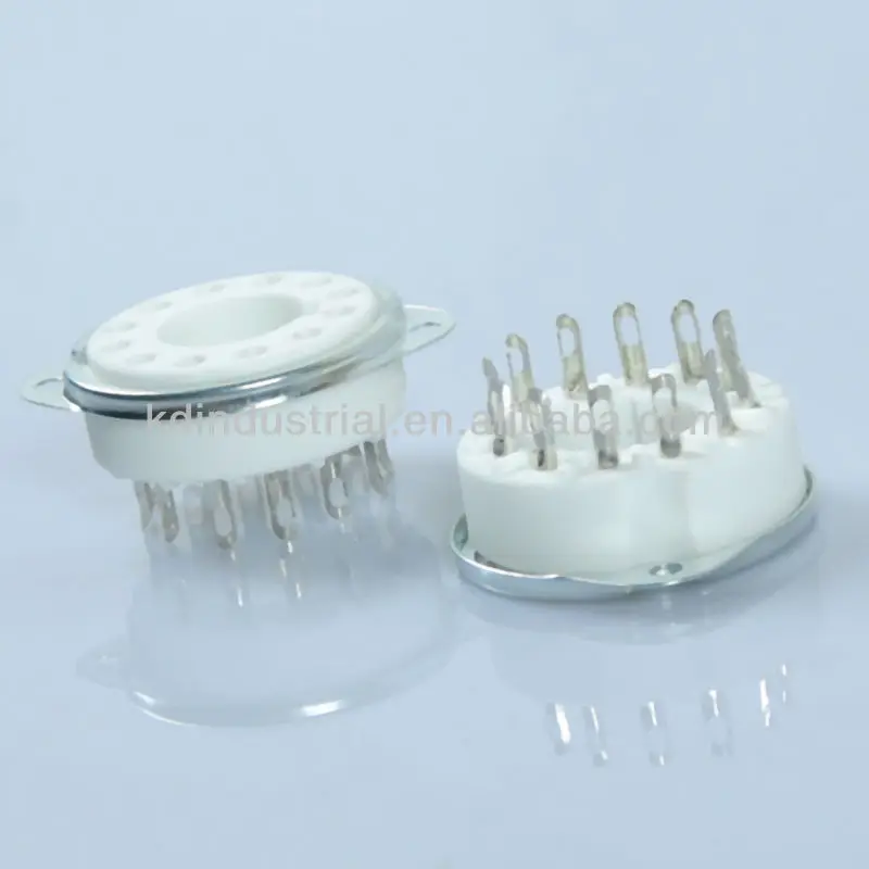 Ceramic Tube Socket 12pin DG7-32 CRT PMT 5UP1 Valve B12A Base