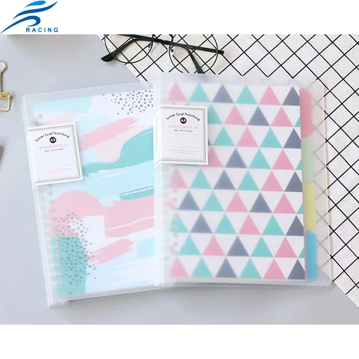 Eco-friendly Reclaimed Material Clear Plastic Cover Spiral Notebook For ...