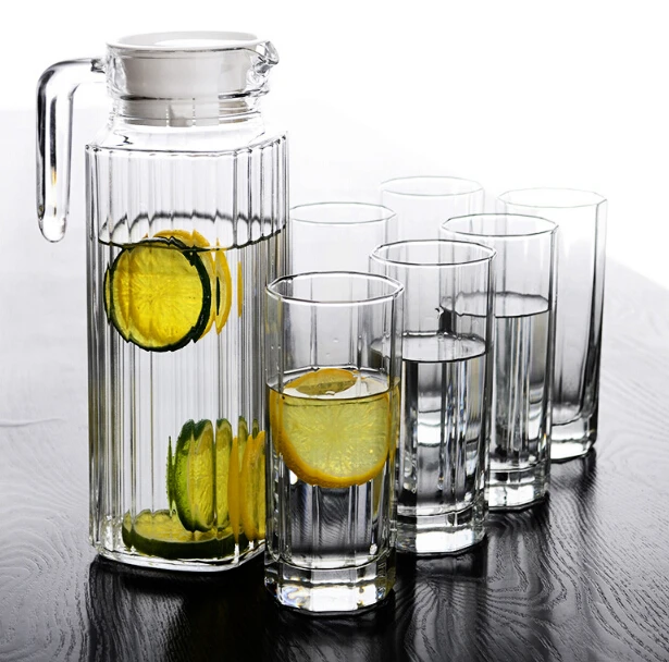 Household 7pcs Glass Water Jug Set Buy Glass Water Jug Setglass Jugglass Water Jug Product