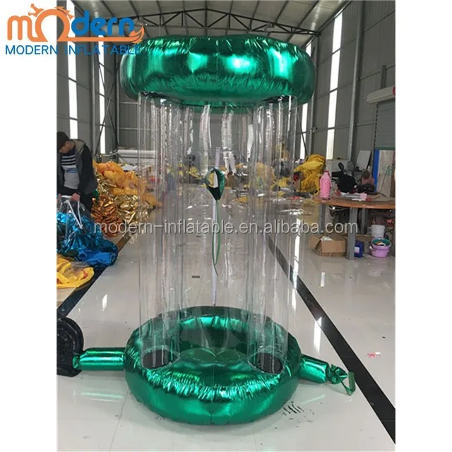 Inflatable Cube Cash Money Catching Grab Machine Booth for Sale