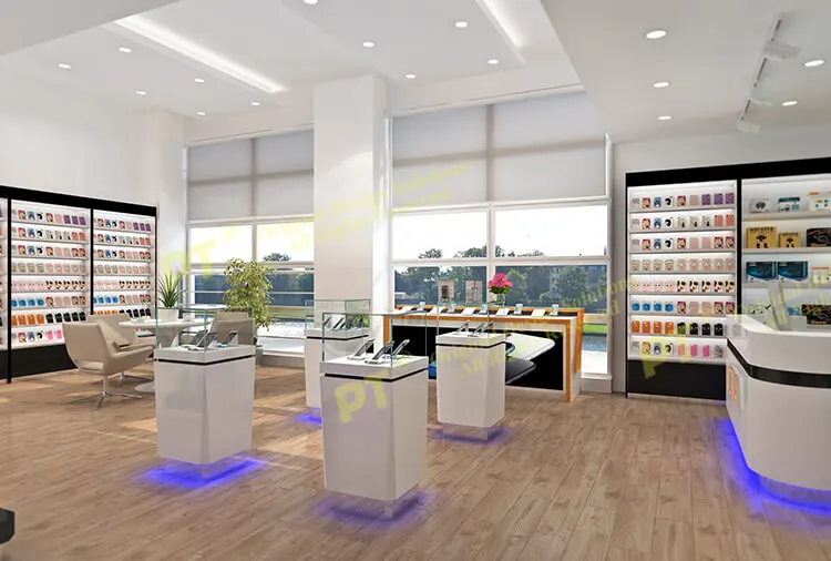 Display Vetrina Per Negozio Di Telefoni Cellulari Riparazione Del ...