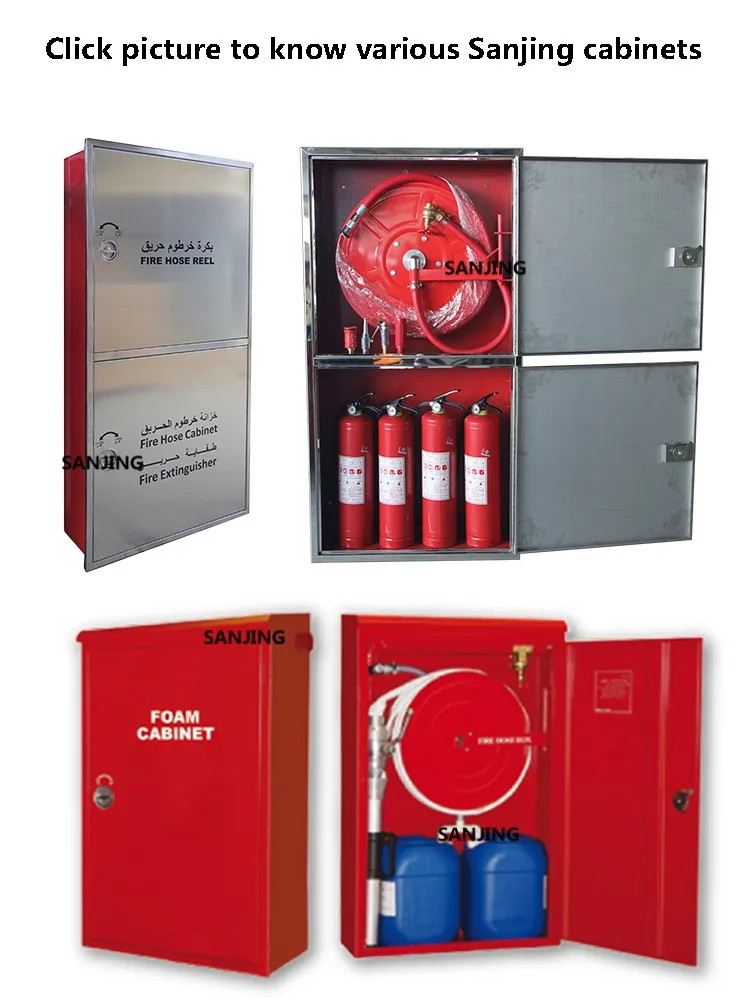 Customized Size Stainless Steel Wall-recessed Fire Hose Reel Cabinet ...