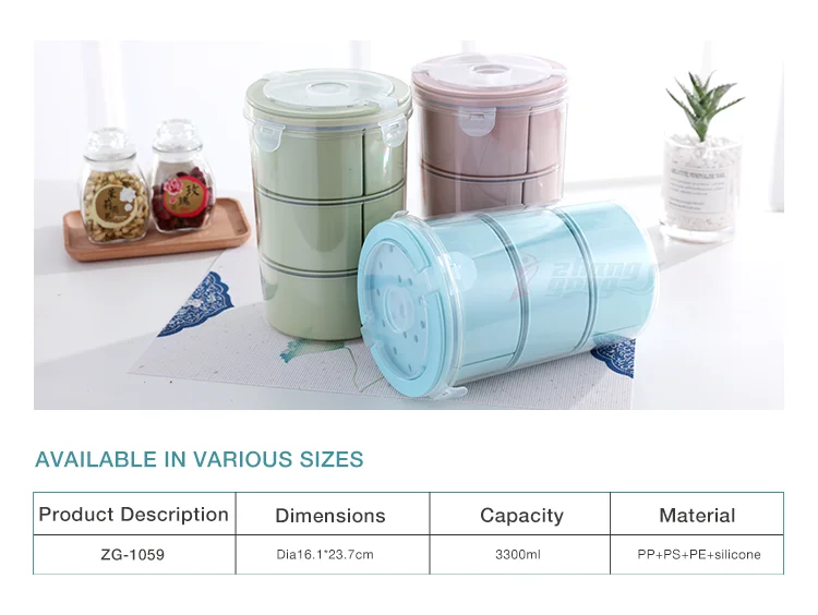 Reusable Partition Heat Resistant Plastic Food Storage Containers - Buy ...