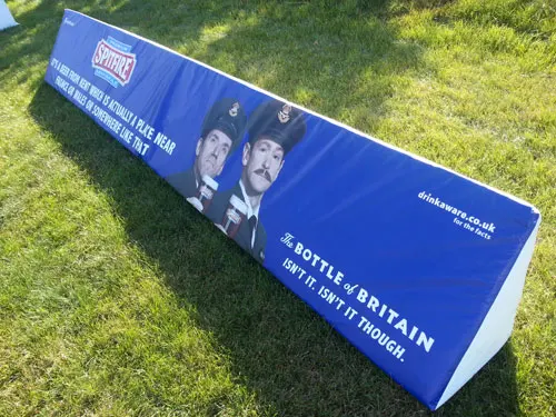 Triangle Foam Wedge Advertising Banners Sports Advertising Wedge - Buy ...