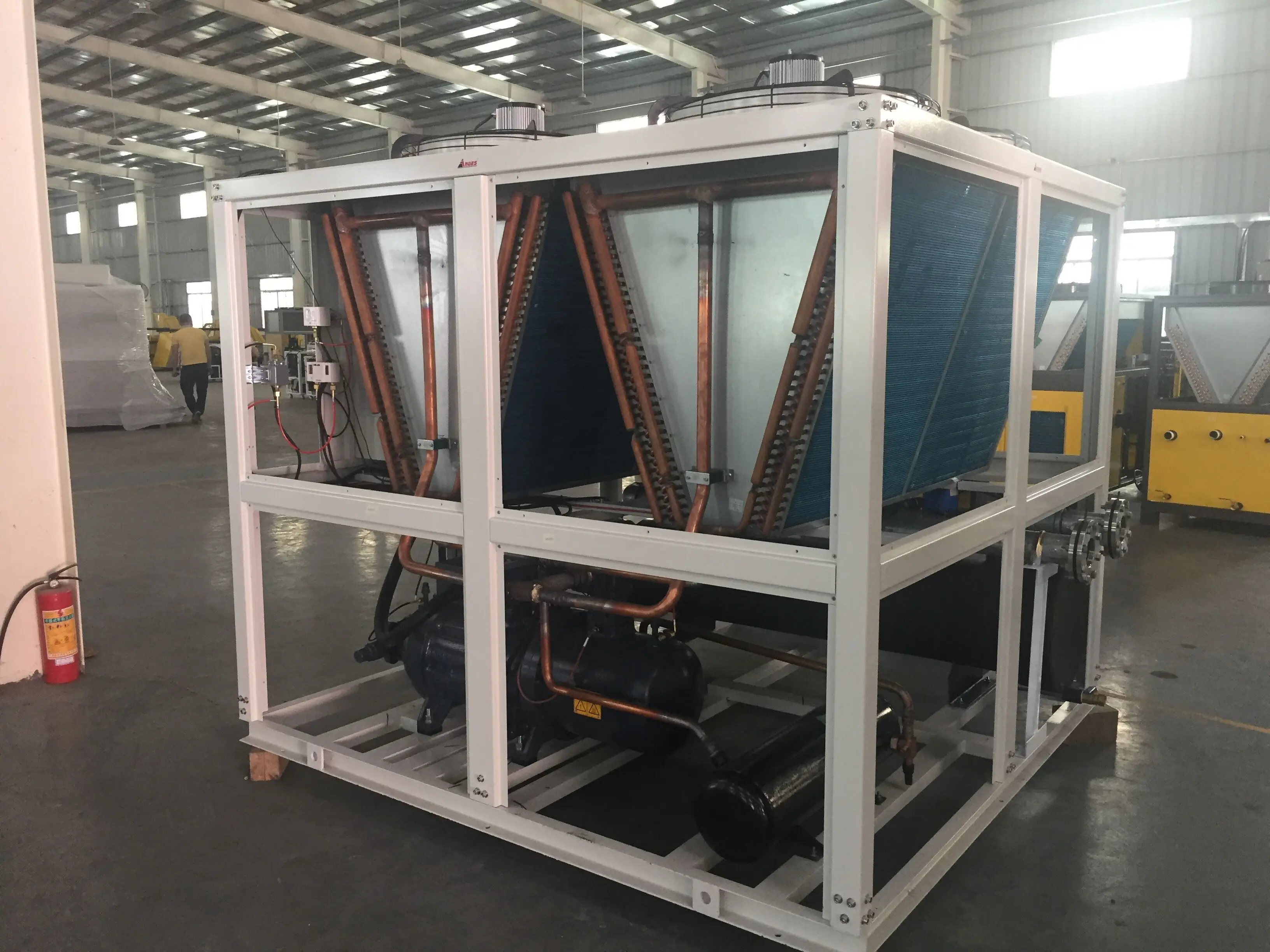 500 Liter Per Minute 50 Tr Ton Air Water Cooled Chiller Price Screw ...