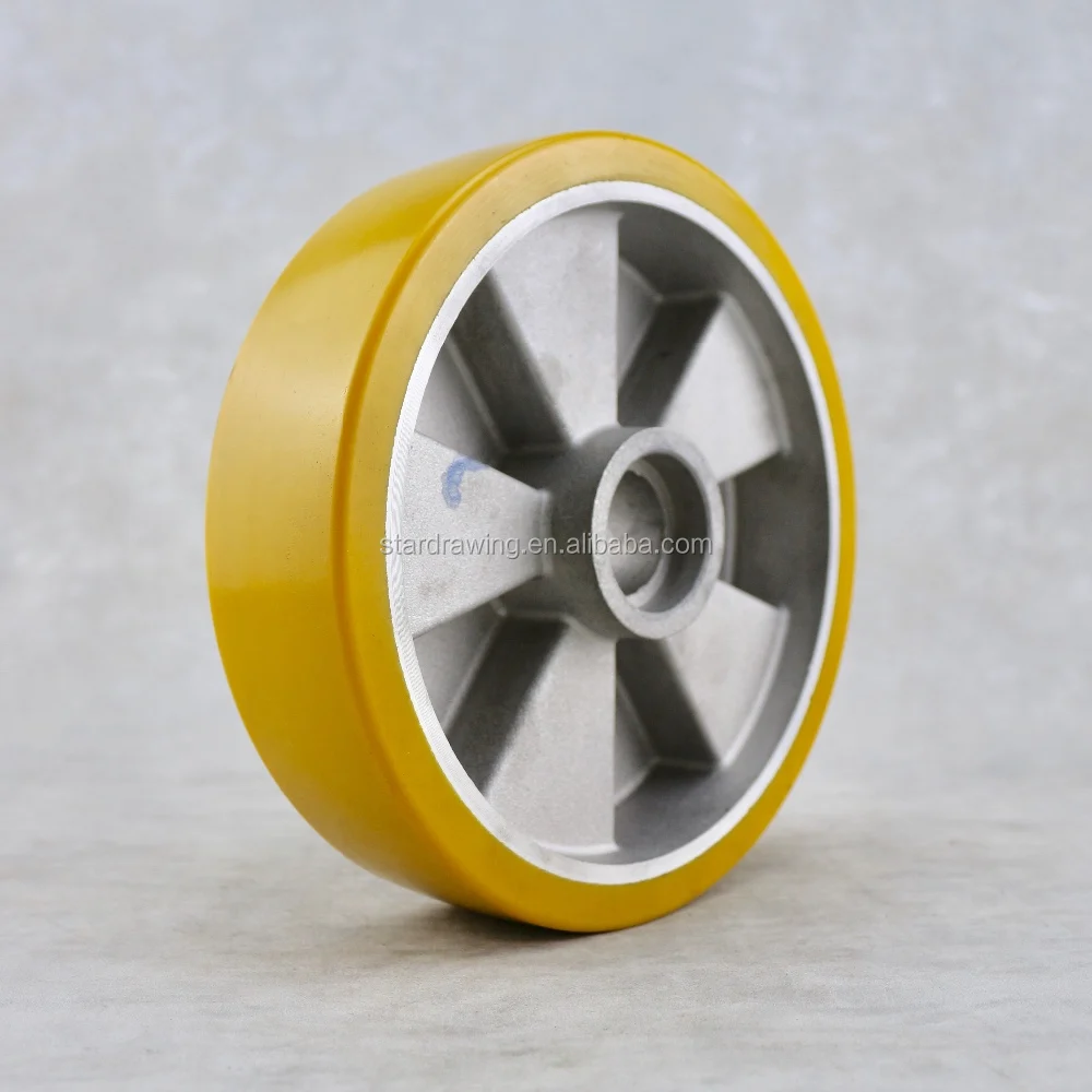 Ss 6 Inch Heavy Duty Aluminum Caster Wheel Less Rolling Resistance ...