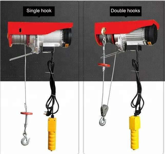 PA1000 Mini Wire Rope Hoist - 1000kg Electric Hoist