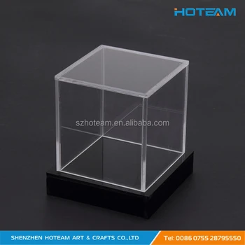 Acrylic Cube Donation Box With Deluxe Rear Open Door And Cam Lock ...