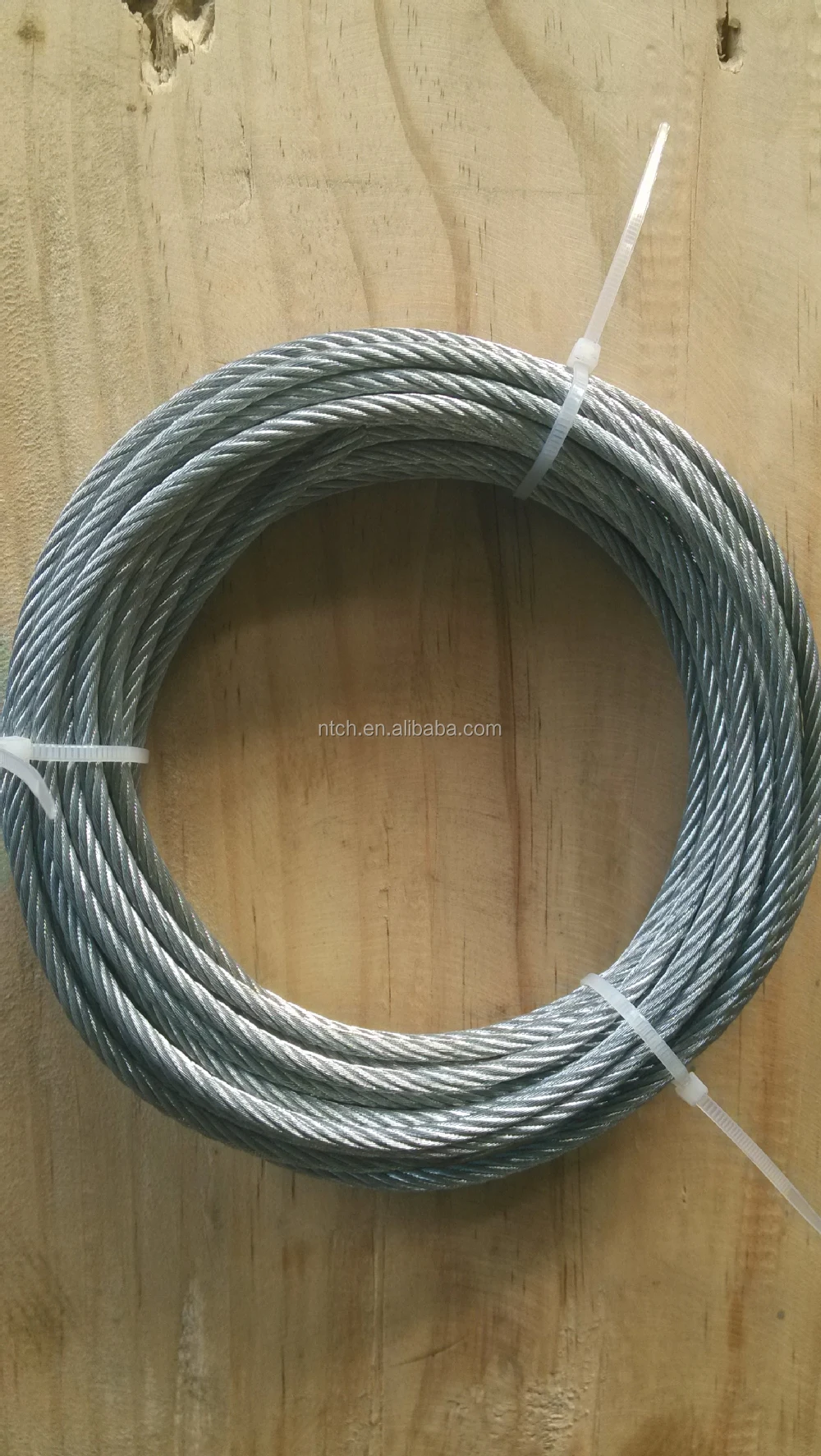 Din3060 6x19+fc Electro Galvanized Steel Wire Rope,7x19 Aircraft Cable ...