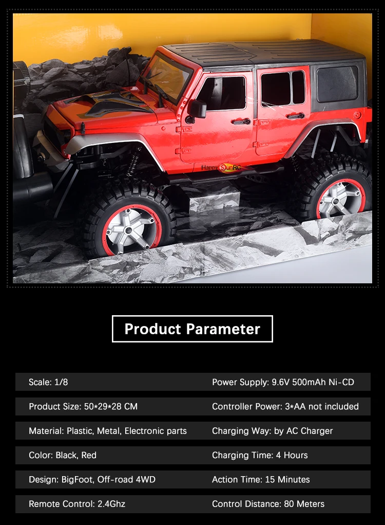 1 8 Scale Rc Truck Electric - Control Distance 100 Meters