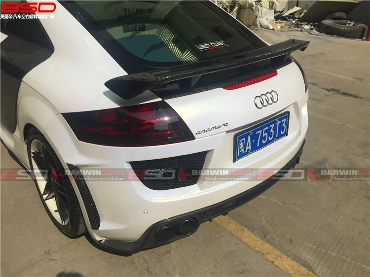 Carbon Fiber Gt Wing For 07-14audi Tt Tts Coupe Gt Style Trunk Rear ...