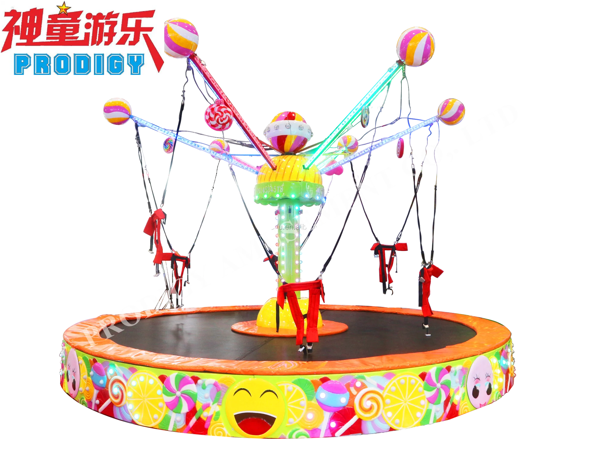 China Direct Factory Amusement Park Lollipop Rotating Bungee High ...