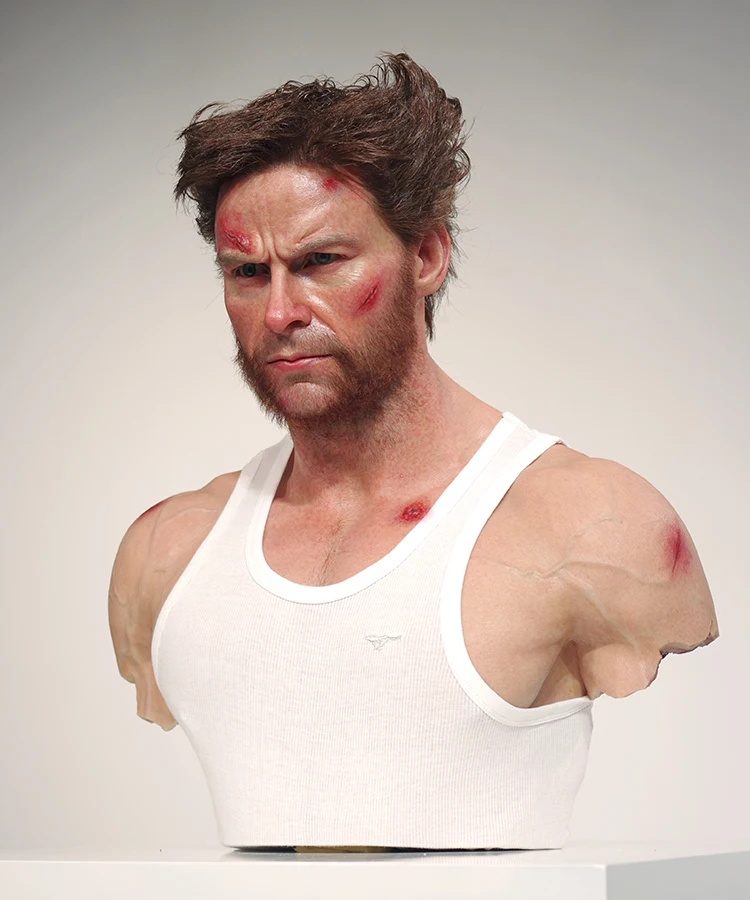 Lifelike Movie Character Silicone Half Bust Sculptures