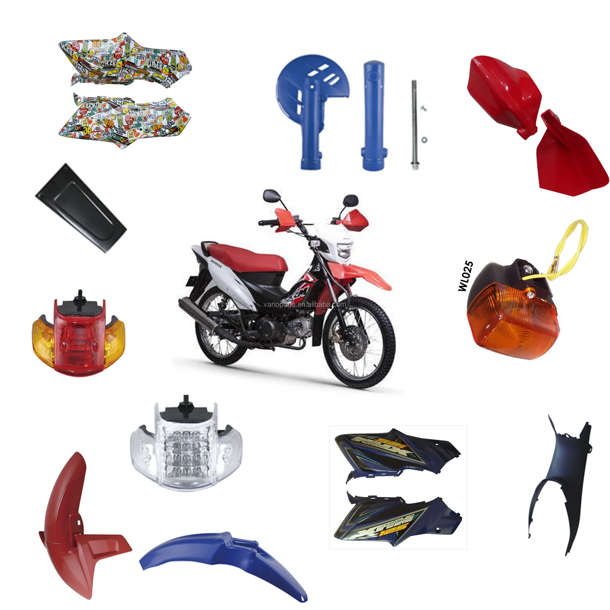 Lifan 110cc Motorcycle Plastic Fairing Complete Body Kit