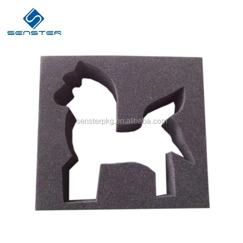 Customized Die Cut Foam Sponge Box Packaging Insert Black Foam Sponge ...