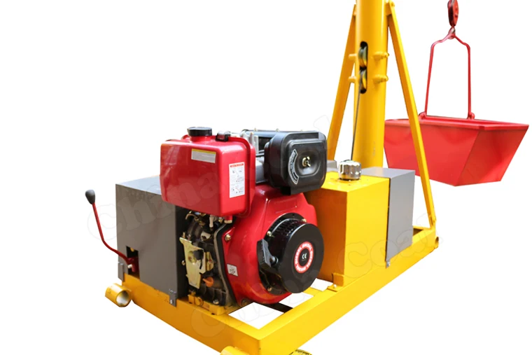 Concrete Lifting Construction Winches Hoist Roof Mini Hoist Crane ...