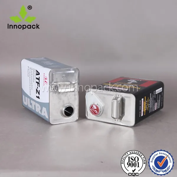 4l Square Metal Cans,Food Grade Olive Oil Packaging Rectangular Tin ...