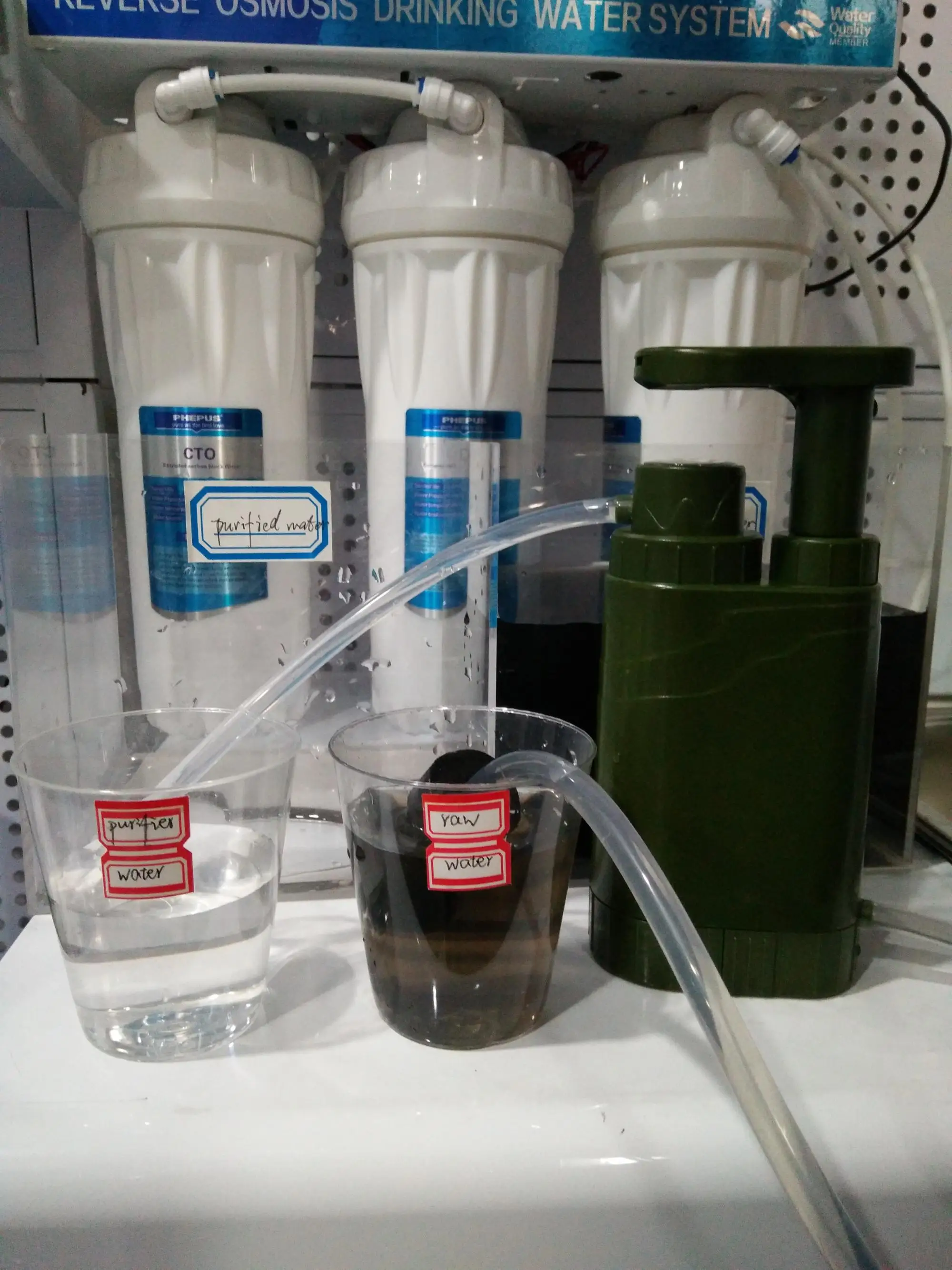 Portable Direct Drink Outdoor Equipment Multifunctional Water Fillter ...