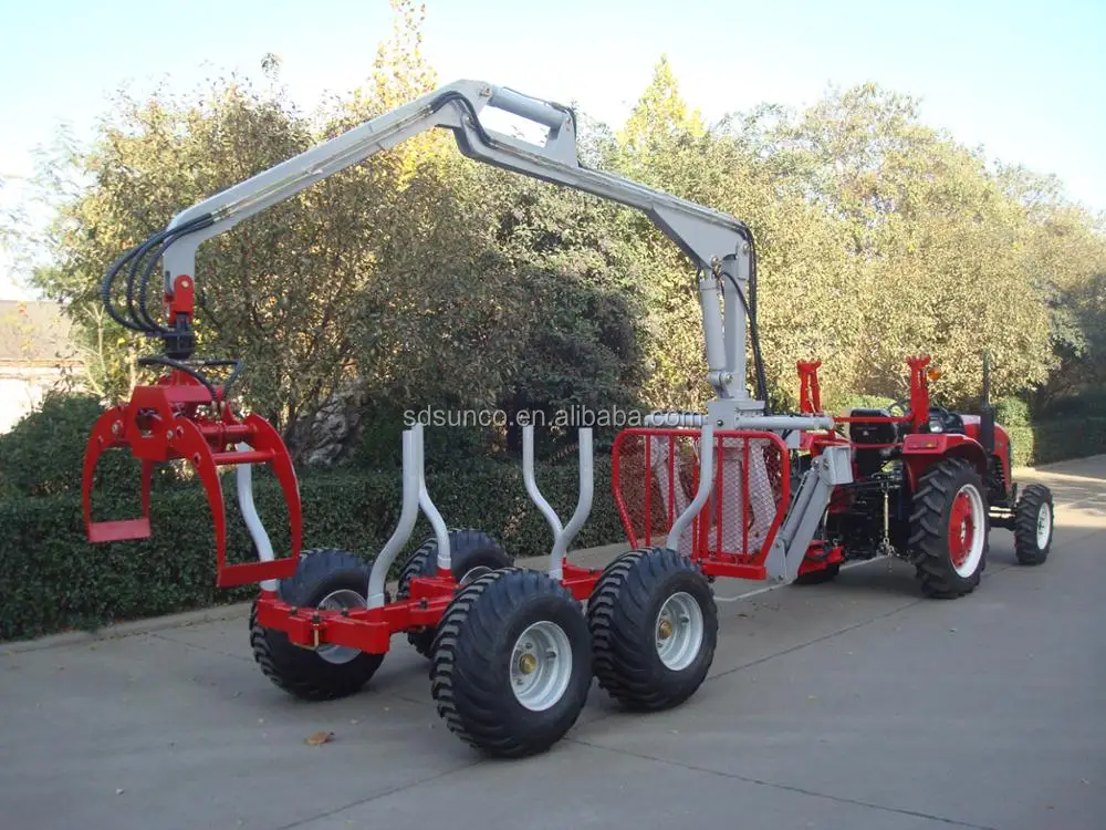 Atv Timber Trailer With Crane/ Log Trailer With Crane Zm3004 - Buy Atv ...