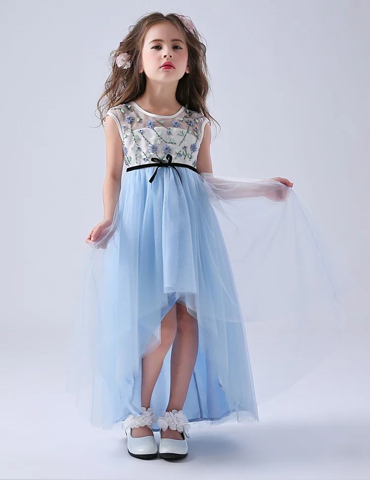 Wholesale 2018 Alibaba Fashion Dress Girls Lace Flower Applique Gown ...