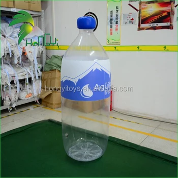 Giant Inflatable Transparent Inflatable Drink Bottle / Promotional ...