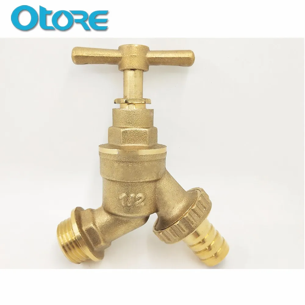Otore 1/2" Bsp Brass Garden Water Tap With Wall Plate Fixture - Buy ...