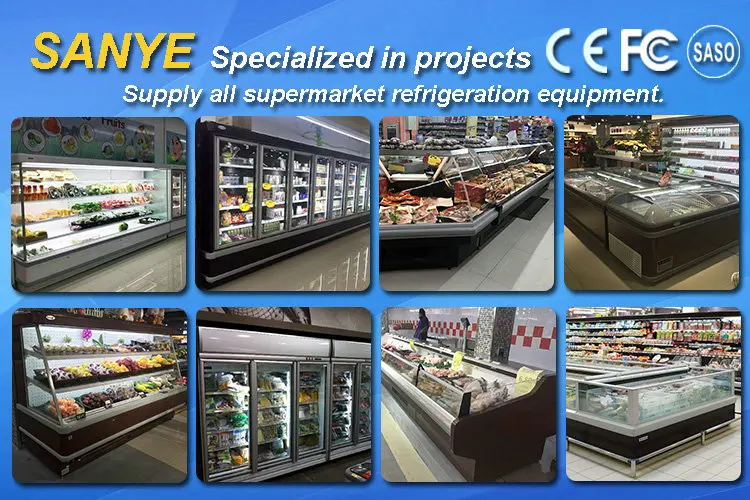 Supermarket Portable Frozen Food Display Table 304 Stainless Steel Ice ...