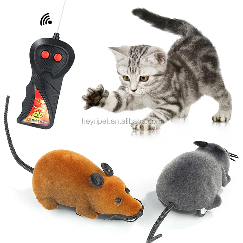 Funny Mice Toy Wireless Rc Gray Rat Mice Pet Toys Remote Control ...