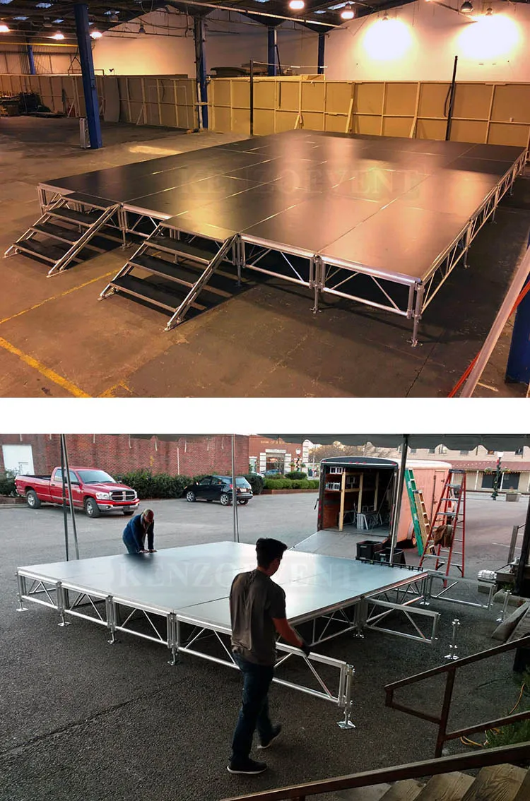 Portable Aluminum Mobile Stage Wooden Platform For Event - Buy Potable ...